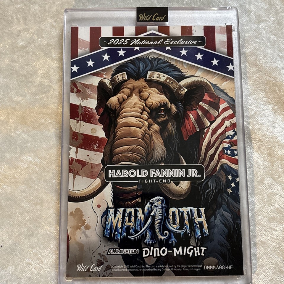 2025 Wild Card National Exclusive Mammoth Harold Fannin Jr 1/1 Red ...