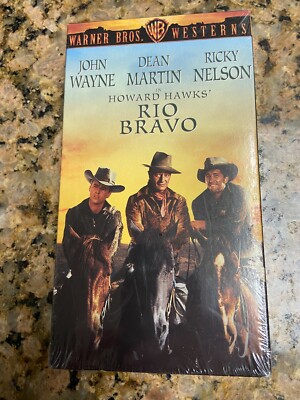 Vintage RIO BRAVO Factory Sealed VHS John Wayne Dean Martin Western ...