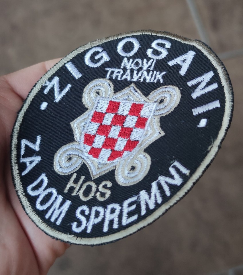 🔴CROATIA ARMY HOS ZA DOM SPREMNI ZIGOSANI NOVI TRAVNIK embroidered ...