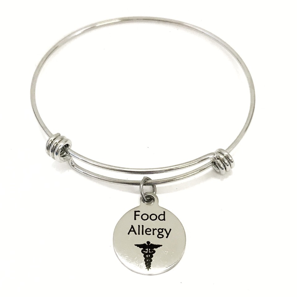 Food Allergy Medical Charm Bracelet, Food Allergy Awareness Jewelry | eBay