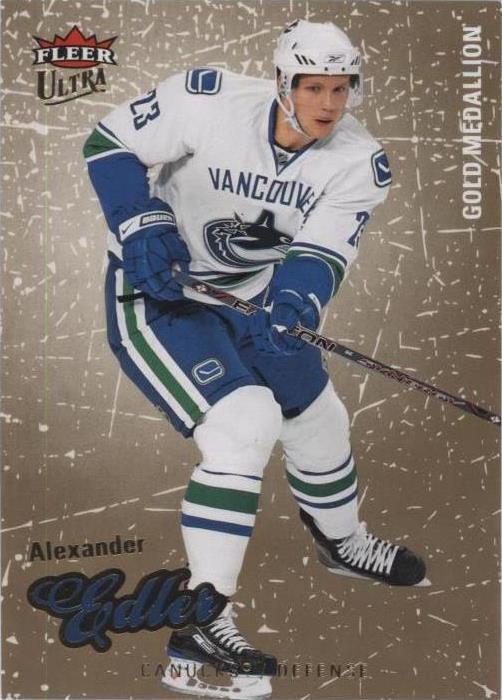 2008-09 Fleer Ultra - Alexander Edler #198 Gold Medallion for sale ...