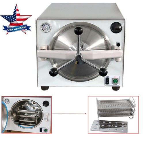 Dental~Dentist Equipment Steam Sterilizer Autoclave 900W Medical 110V ...