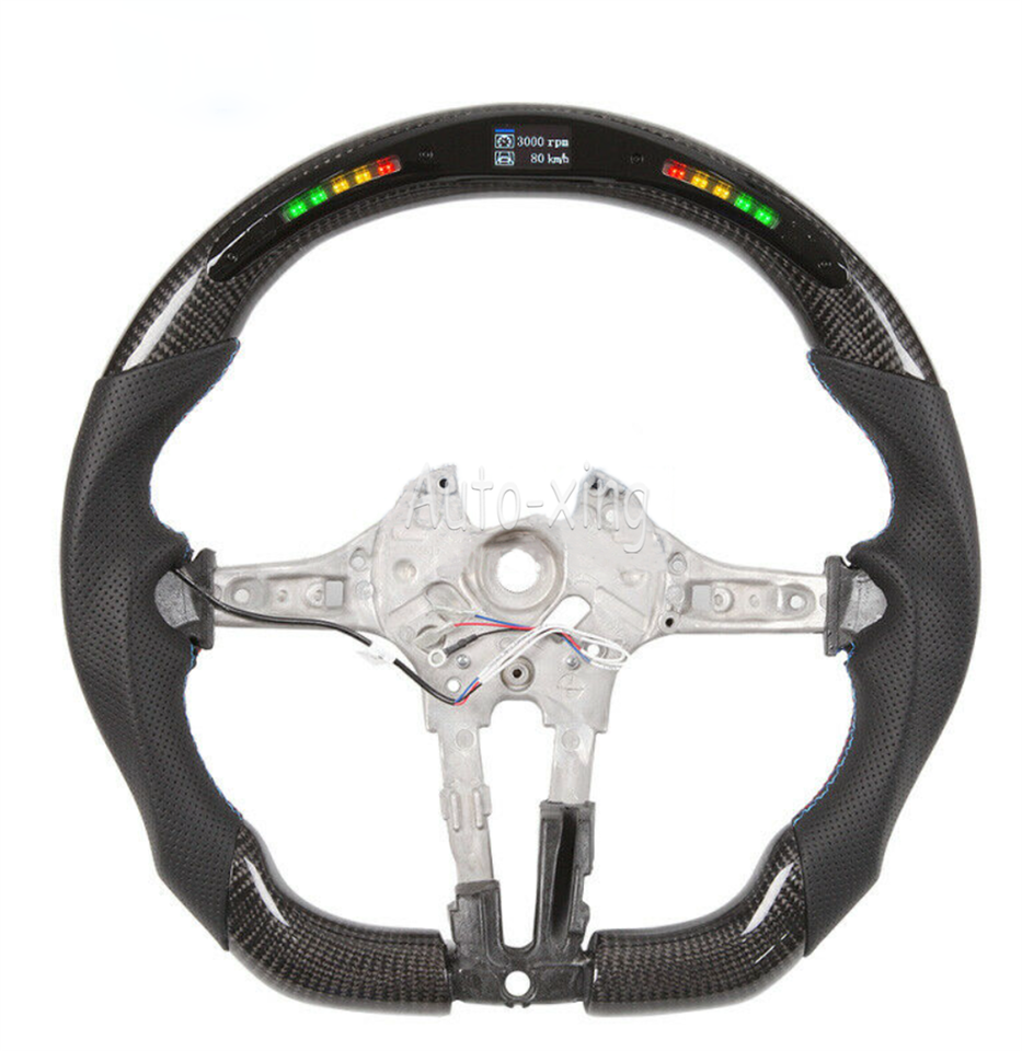 Sport Carbon Fiber Led Steering Wheel For BMW M1 M2 M3 M4 M5 M6 M7 X5 ...