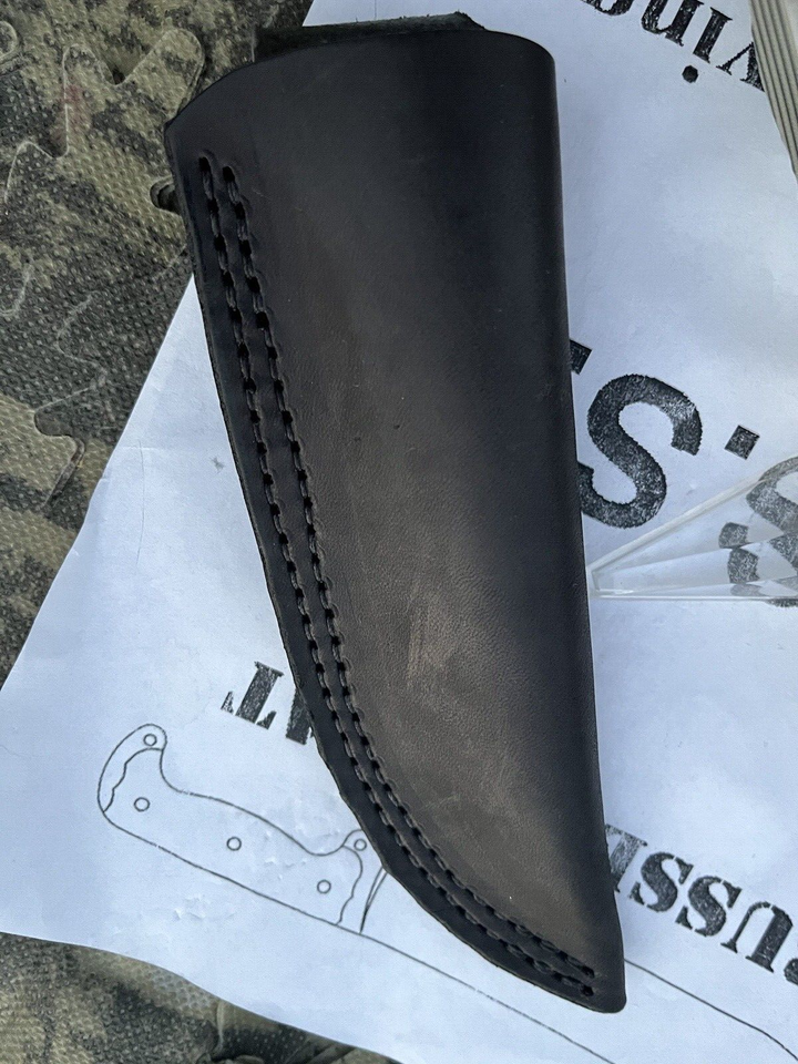 Busse Combat Game Warden 2 Satin Finish W/ Black & Tan G-10 & Leather ...