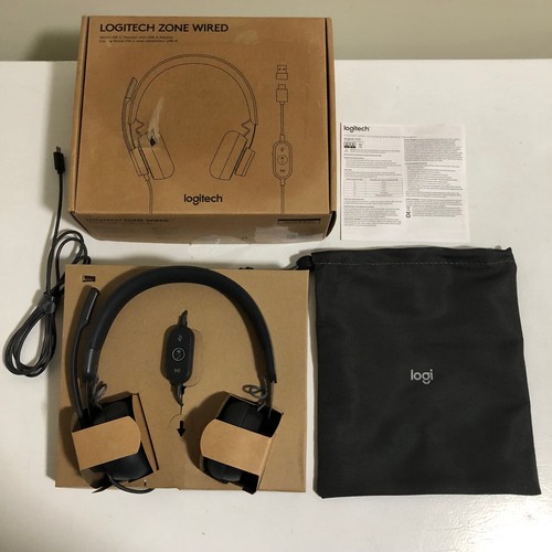 Logitech Zone Wired On-Ear Headset - New Open Box | eBay