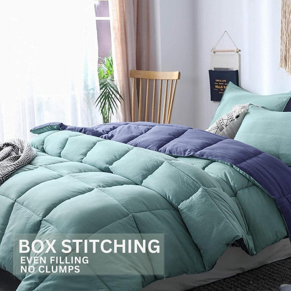 Quilted Ultra Soft Comforter Set Reversible, Duvet Insert ...