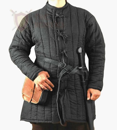 Thick padded Coat Aketon Jacket The Medievals Armor Gambeson SCA LARP ...