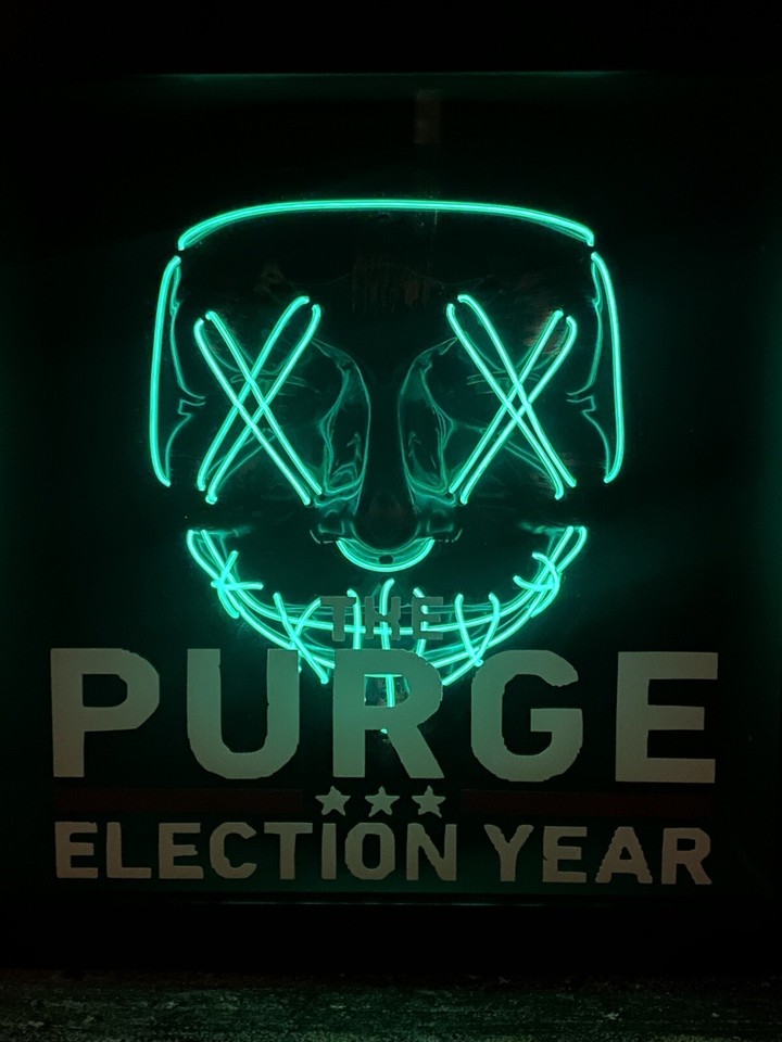 The Purge Election Year Movie Light Up Mask Prop Anarchy Lady Liberty ...