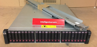HP P2000 G3 SAS MSA Dual Controller 3.5TB 15K Array Rack Rails AW592A ...