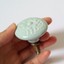 Ceramic Cameo Bas-relief Cabinet Knob Handle Antique Drawer Pull Rural ...