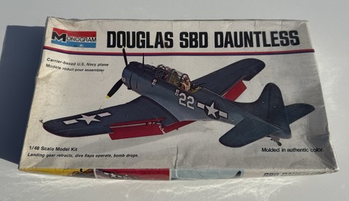 1/48 Monogram Douglas SBD Dauntless. Factory wrapped with Box Wear. WW2 ...