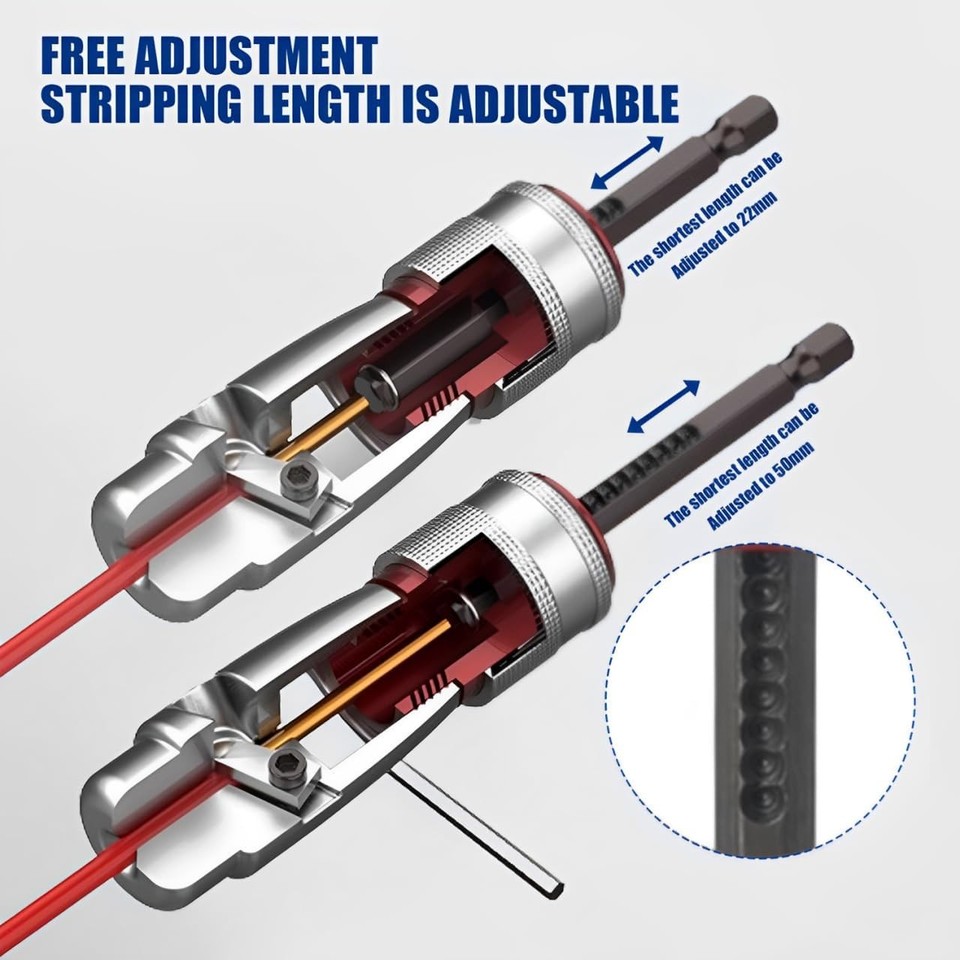 Wire Stripper for Drill, Cable Wire Stripper Tool for Drill Portable ...