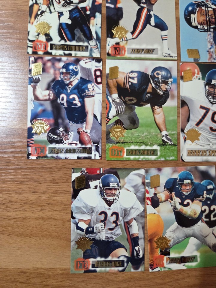15 CHICAGO BEARS 1994 Topps Stadium Club Super Bowl 29 XXIX team card ...