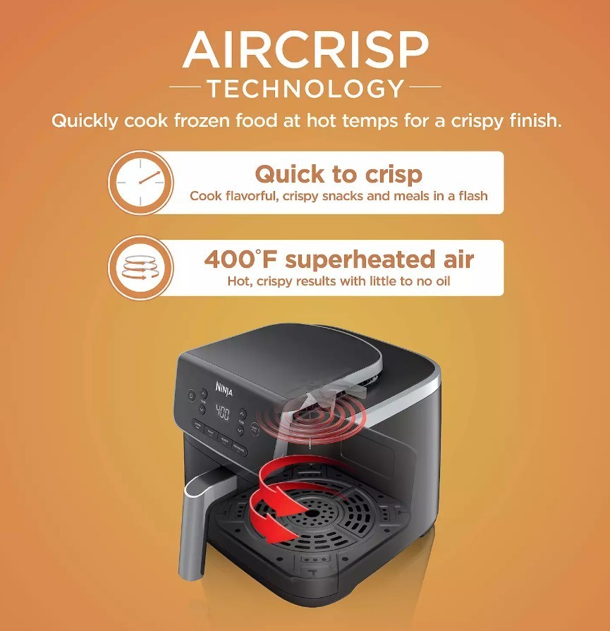 Ninja Air Fryer Pro 4-in-1, 5 QT Capacity, Nonstick Basket & Crisper ...
