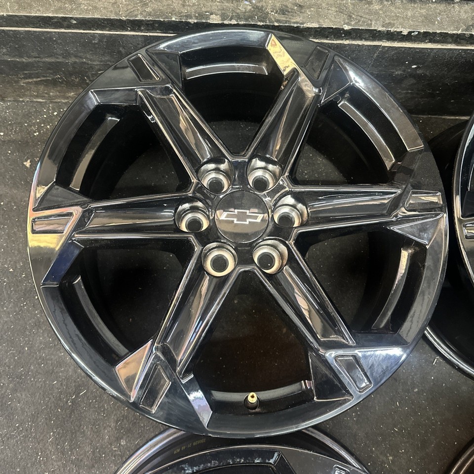 18" Chevy BLAZER midnight BLACK WHEELS FACTORY OEM 14083 2019 - 2025 ...
