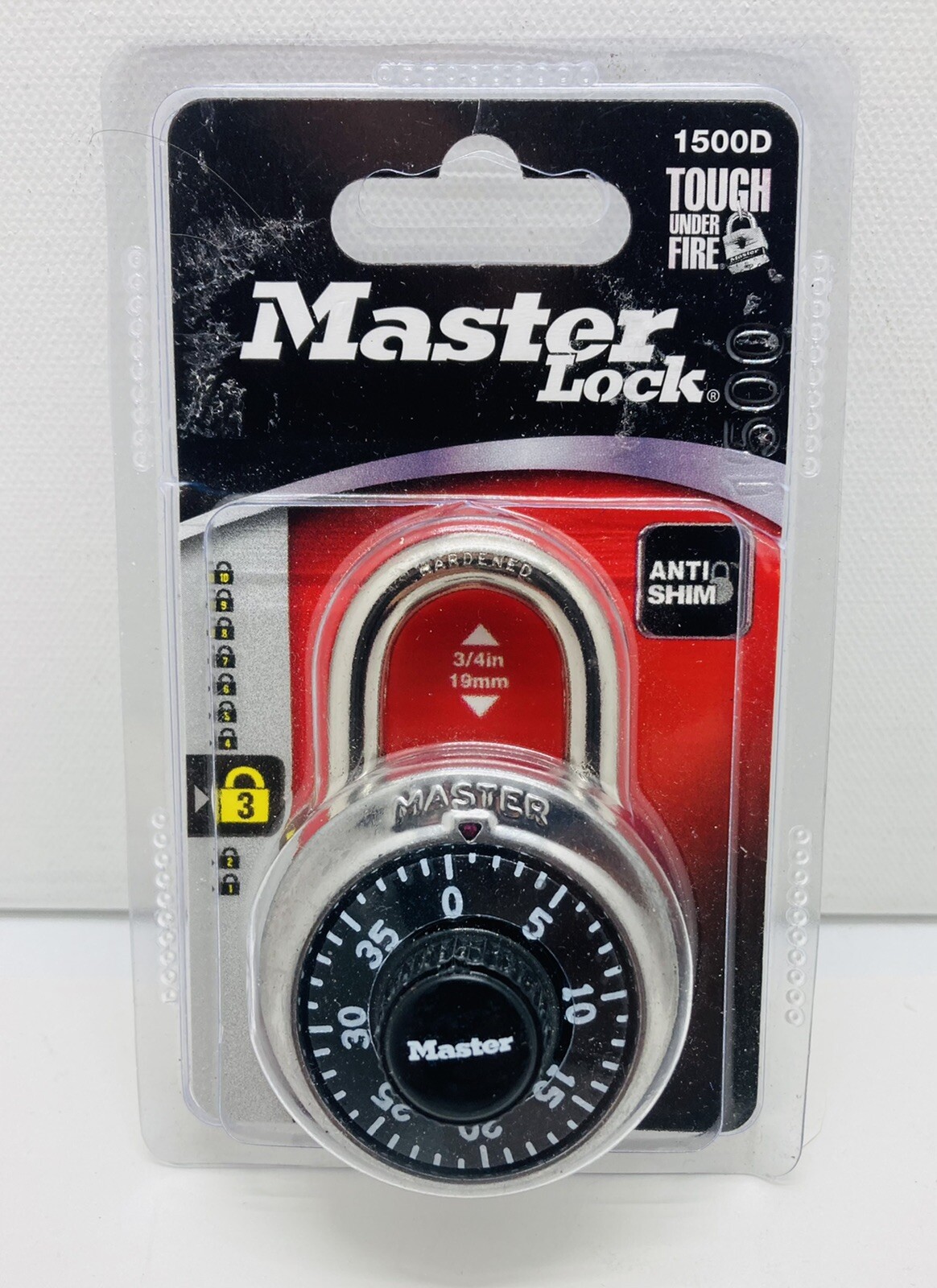 Master Lock 1500D Locker Lock Combination Anti-Shim Padlock, 1 Pack ...