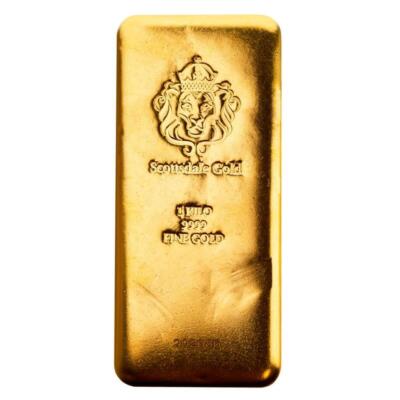 1 Kilo .9999 Gold Bar by Scottsdale Mint 32.1507 Troy oz Gold Bullion ...