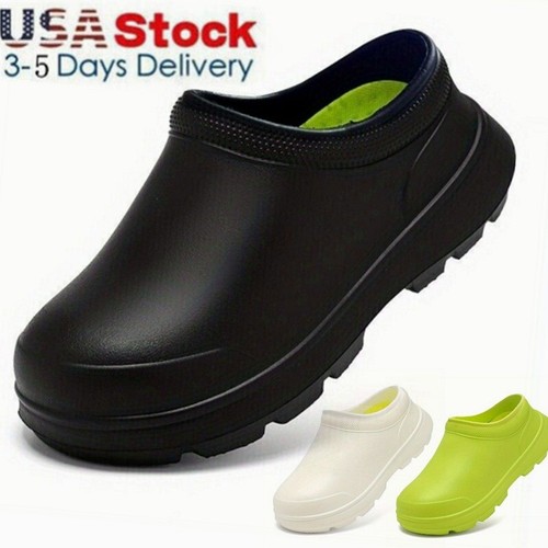 Men's Chef Clogs Waterproof Non-slip Oil-proof Wear-resistant Work ...