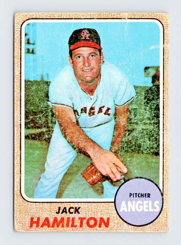 1968 Topps Card, #193 Jack Hamilton, California Angels | eBay