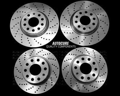 FOR FORD FIESTA ST-2 MK7 FL 1.6 DRILLED VENTED FRONT & SOLID REAR BRAKE ...