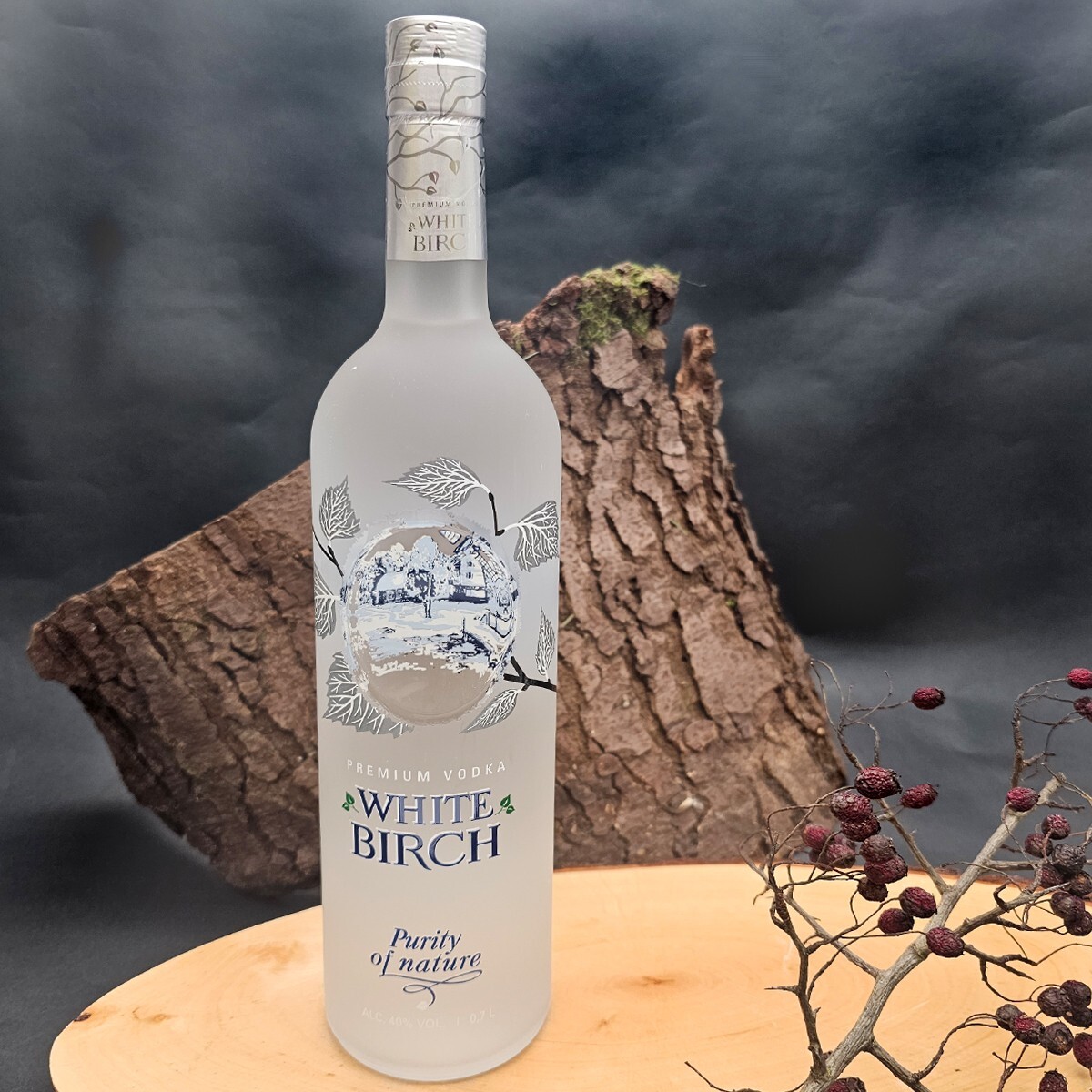 6x White Birch Wodka, 40% vol. | 6 x 0,7l, Premium Vodka in besonderer ...