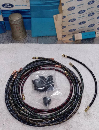 Ford Flathead V8 Spark Plug Ignition Wire Set 1942-1944 Crab Style Cap ...