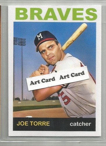 Joe Torre Milwaukee Braves 2025 Baseball Art Card | eBay