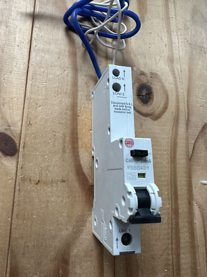 WYLEX PSBS40/1 40A 30MA TYPE C 10kA RCBO 1 POLE C40 | eBay UK
