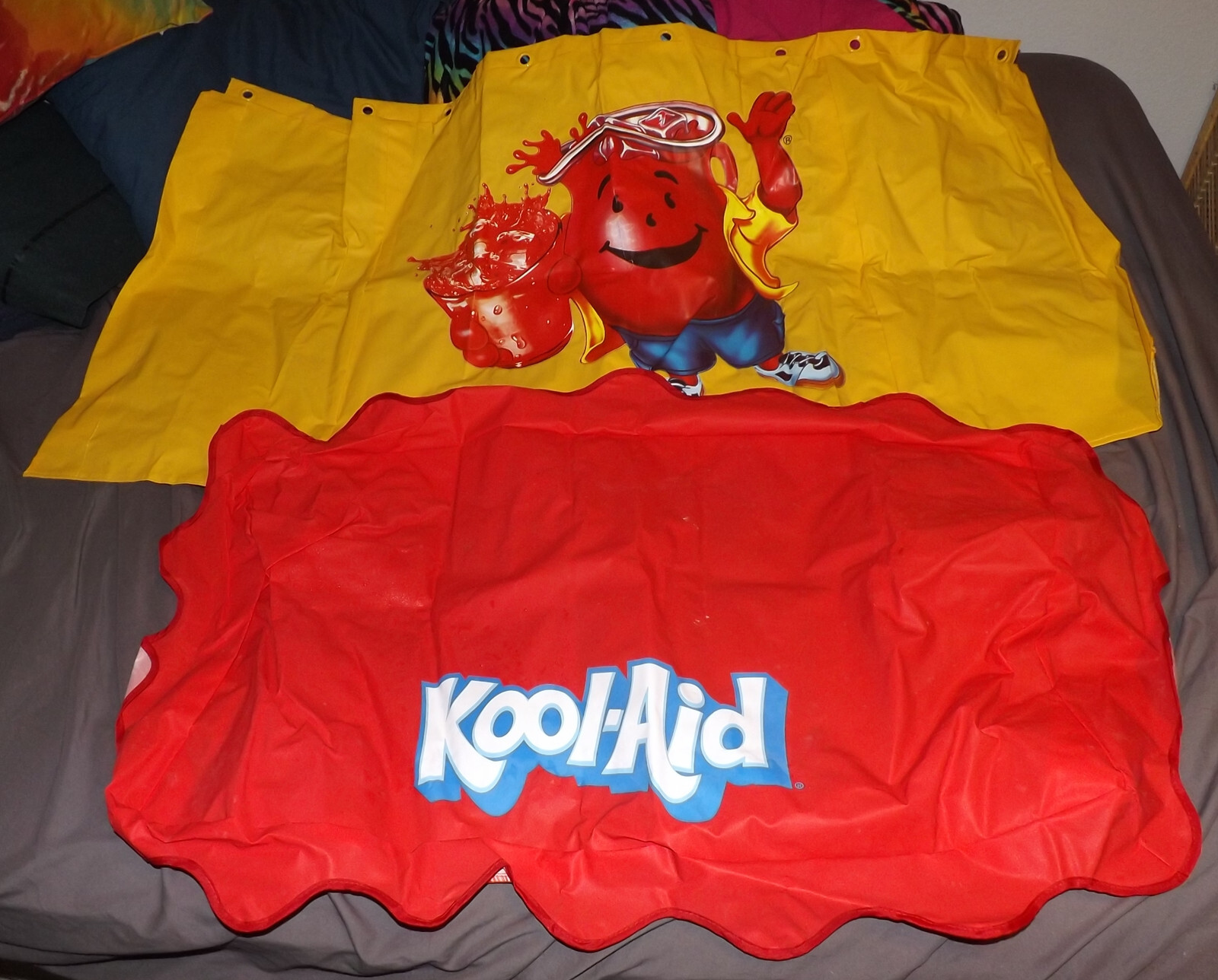 🌈RARE KOOL AID VINYL BANNER & TABLE COVER ADVERTISING PROMOTIONL STORE ...