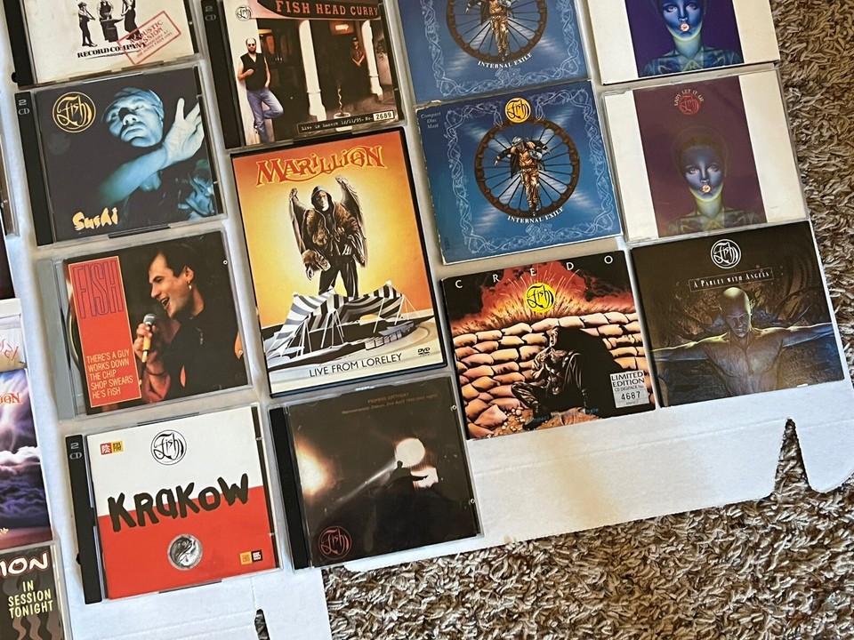 Fish Marillion. Fish Solo. Collectors CD Lot! DVD. Rare! Live. Studio ...