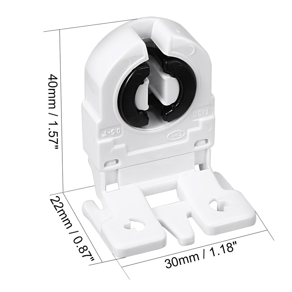 8 Pcs 2A T8 Socket G13 Base Fluorescent Lamp Holder Light Accessory ...