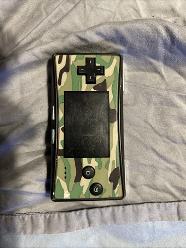 Nintendo Game Boy Micro Console -With OGCamo Face Plate Working But No ...
