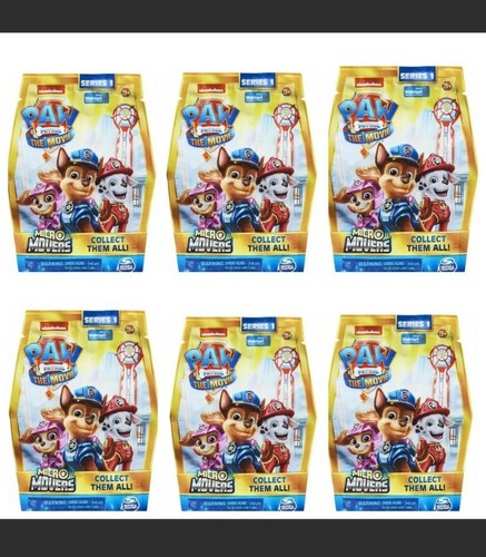 New (Lot Of 6) Paw Patrol The Movie Micro Movers Blind Bags Figures ...