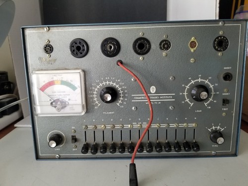 Vintage Electronic Tube Tester Commercial Trades Institute TC-20 Powers ...