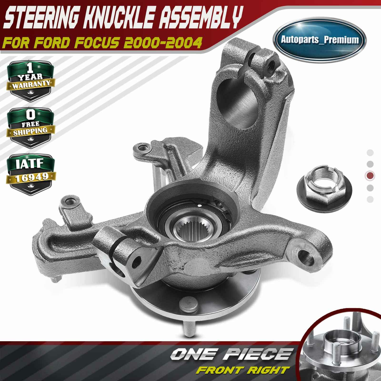 Front RH Steering Knuckle & Wheel Hub Bearing Assembly for Ford Focus ...
