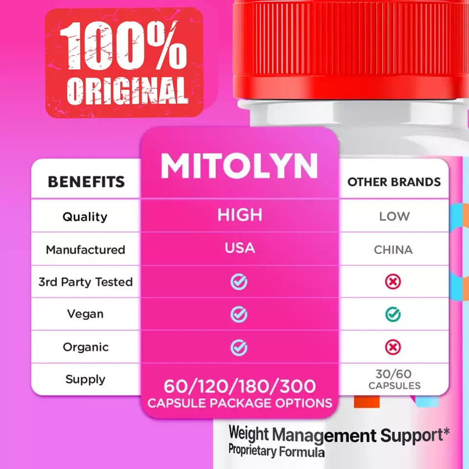 Mitolyn Advanced Weight Loss Support Mito Lyn Maximum Strength 60ct (2 pack) | eBay