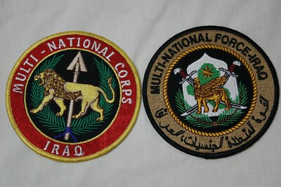 US Military Issue Genuine Multi-National Forces IRAQ Patch Patches Set ...