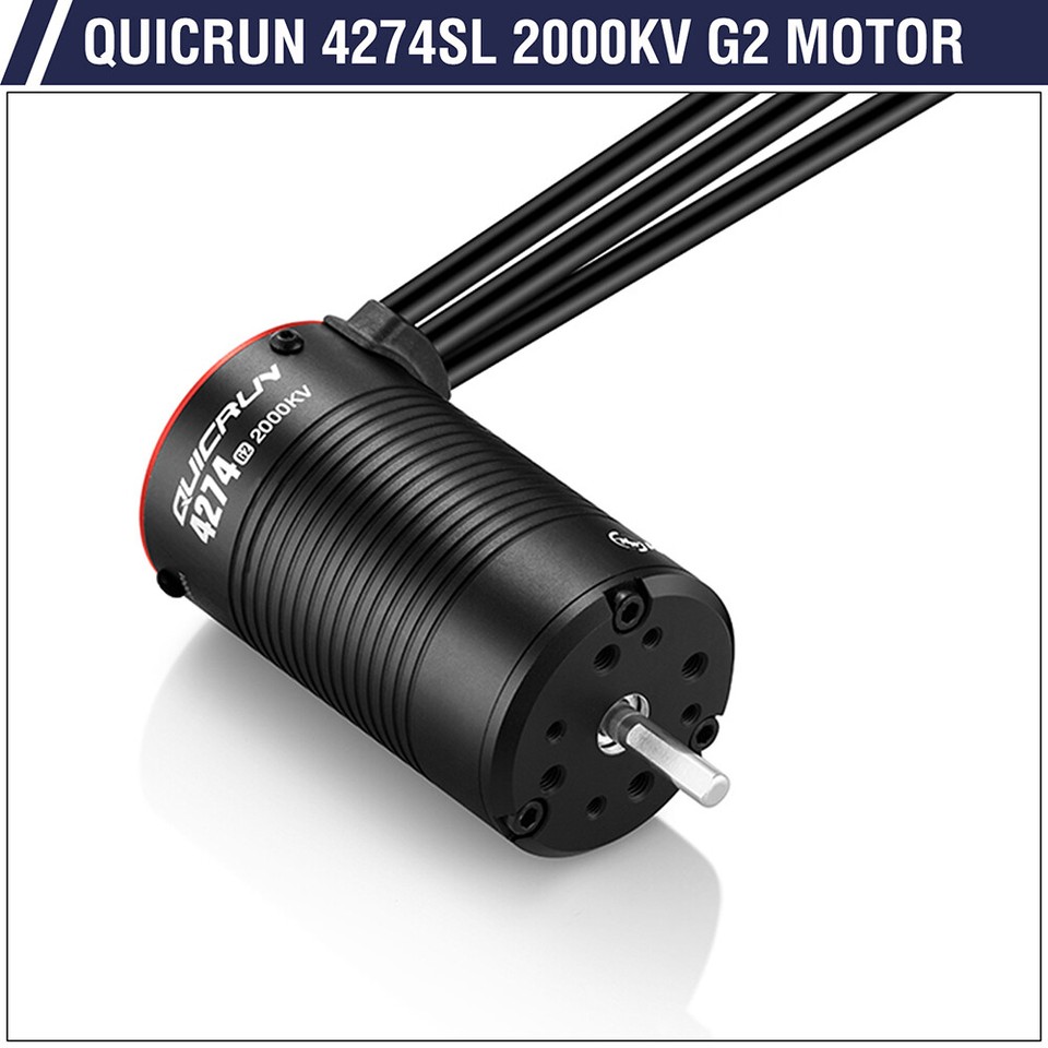 HOBBYWING QuicRun 150A G2 Brushless ESC 2000KV 2600KV Motor for 1/8 RC ...