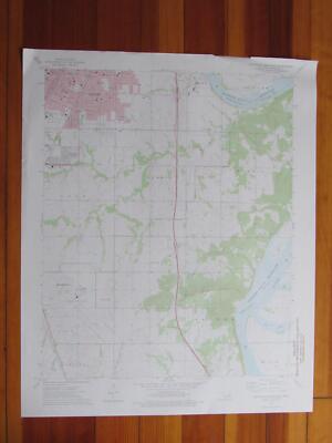 Southeast Muskogee Oklahoma 1978 Original Vintage USGS Topo Map | eBay