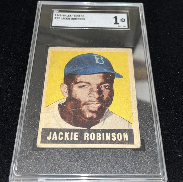 Jackie Robinson Baseball Card Signed