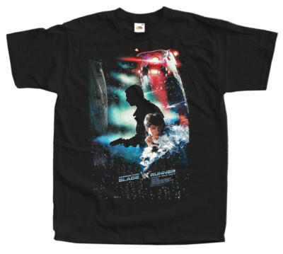 BLADE RUNNER T-shirt Tee V9 Movie Poster BLACK Shirt all sizes S to 5XL ...