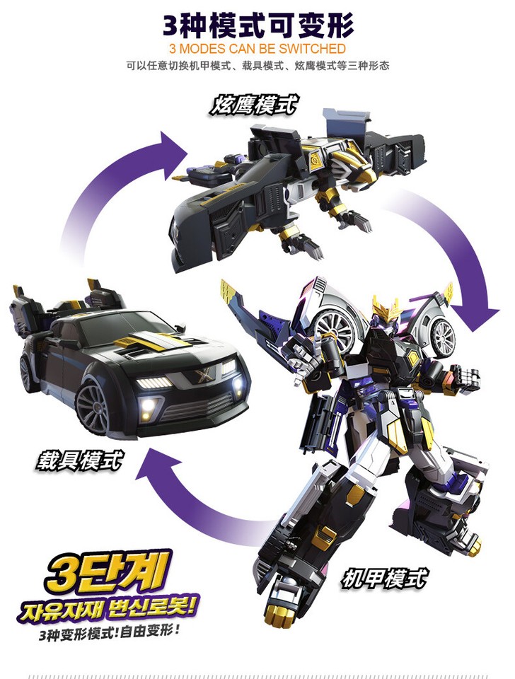 Miniforce X Tron Ranger Armorbot Car Bot Combiner Robot Figure Toy Gift ...