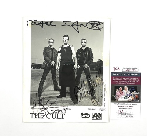 The Cult Signed Promo Photo 2001 Beyond Good & Evil Ian Astbury Billy ...