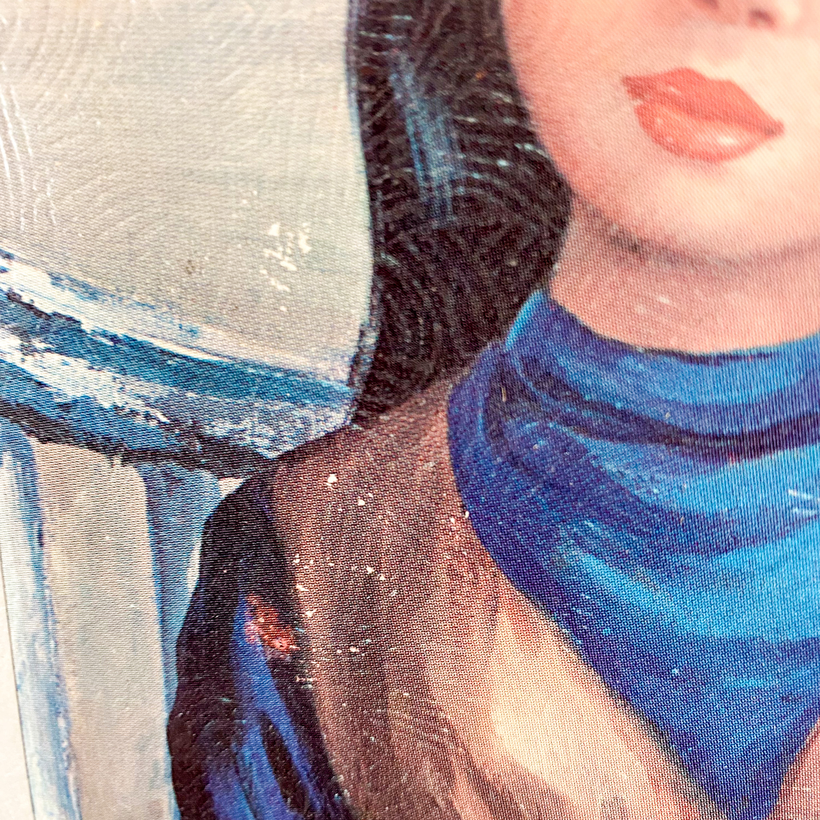 Pair Vtg 1960s Jean Maio Harlequin Mardi Gras Big Eyed Girl w/ Dog ...