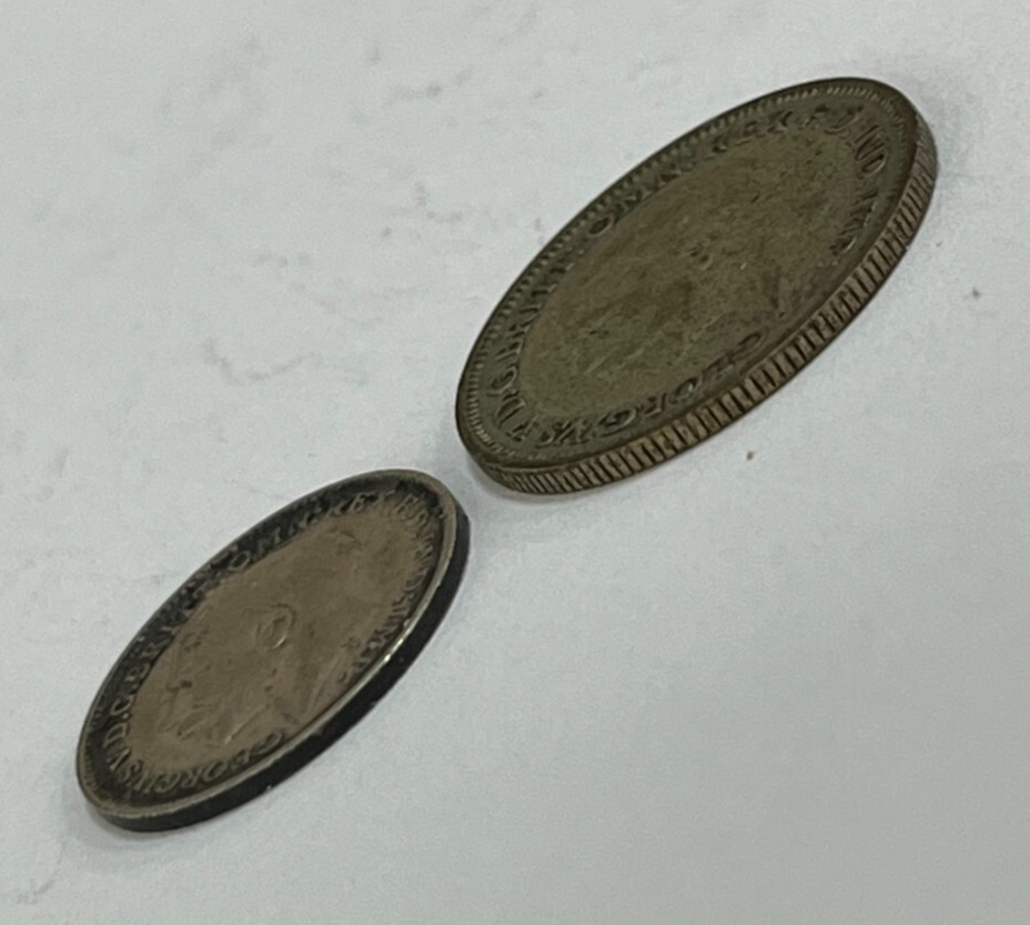 Two Foreign Silver Coin Lot: 1912 - 3 Pence & 1933 - 6 Pence Coins UK George V | eBay