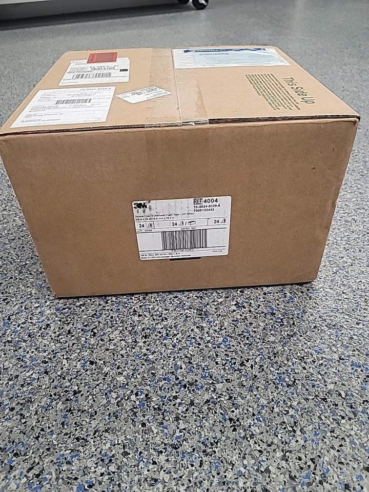 3M 4004 Double Coated Urethane Foam Tape 4004 Off White, 3/8 in x 18 yd ...