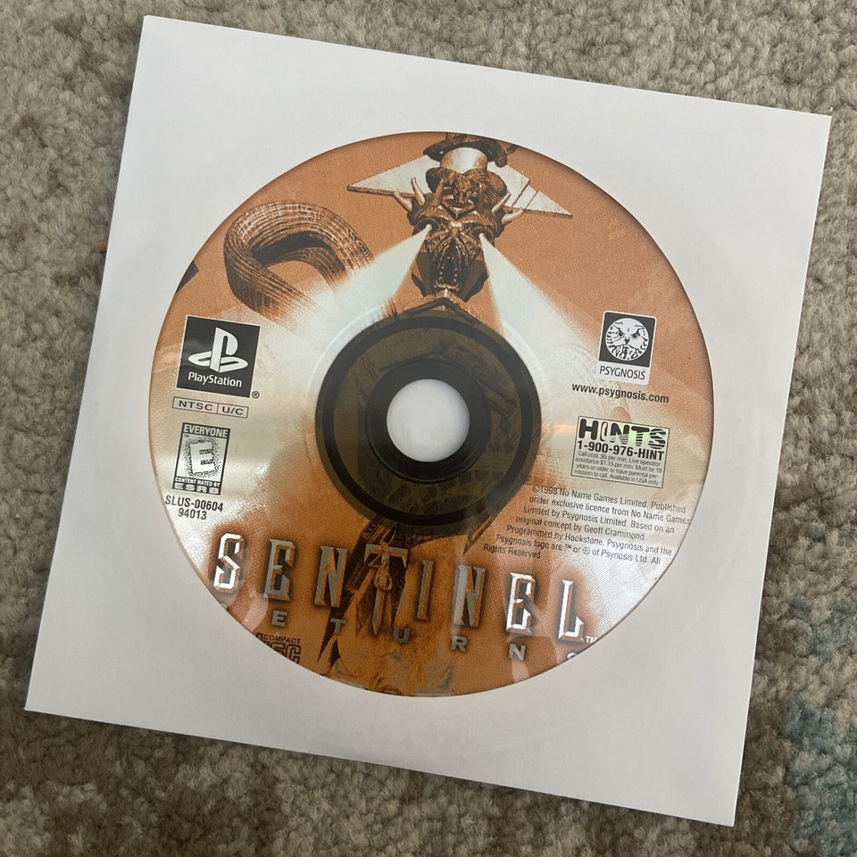 🔥 Sentinel Returns (PlayStation 1 PS1, 1998) Mint Disc Only! See ...