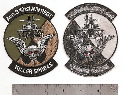 #320 A CO 3-101 AVN REGT PATCH "KILLER SPADES" | eBay