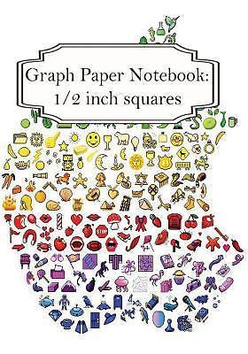 Graph Paper Notebook : Emoji VoL. 5 : Graph Paper, 1/2 Squares. 120 ...