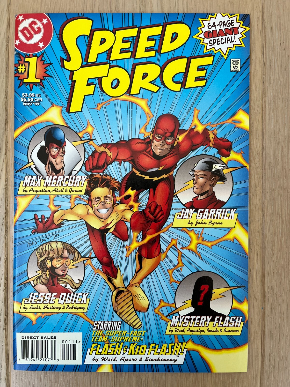 SPEED FORCE #1 Flash NM- DC Comics -1st appearance of Cobalt Blue, Waid Aparo | eBay